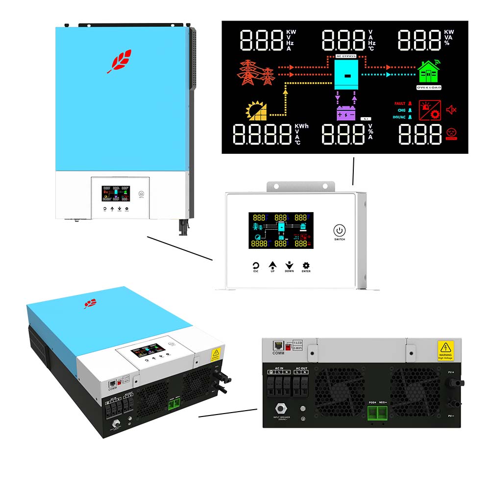 NEXTPOWER ON/OFF GRID 6.2kw 48V Pure Sine Wave Hybrid Solar Inverter MPPT 90-450V Voltage - Buy ...